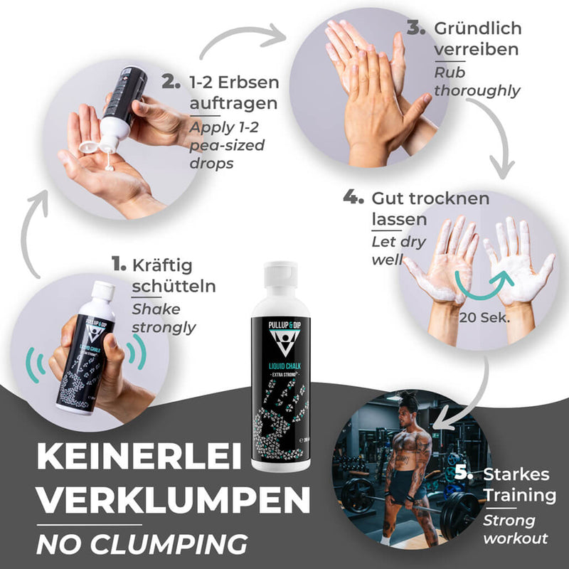 Liquid Chalk für besseren Grip - Extrem stark und ergiebig